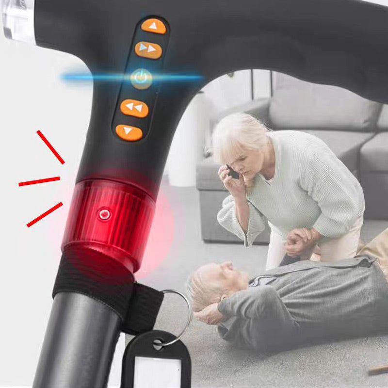 Intelligent walking stick for the elderly with LED light – Belro